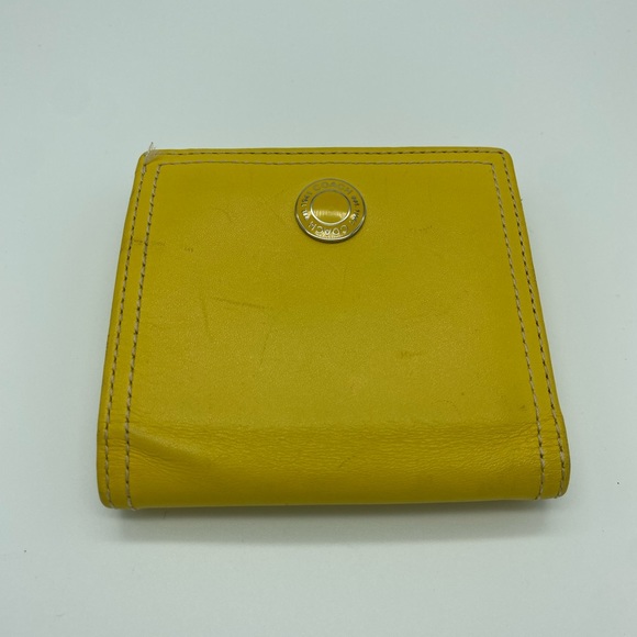 Coach | Bags | Coach Yellow Bifold Leather Wallet W Coin Purse | Poshmark